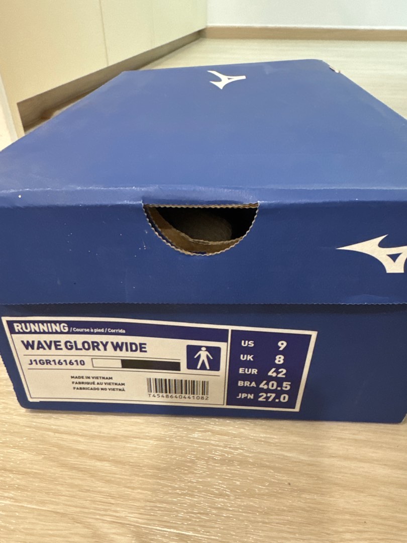 Mizuno Wave Glory Wide Running Shoes - US 9, Men's Fashion, Footwear ...