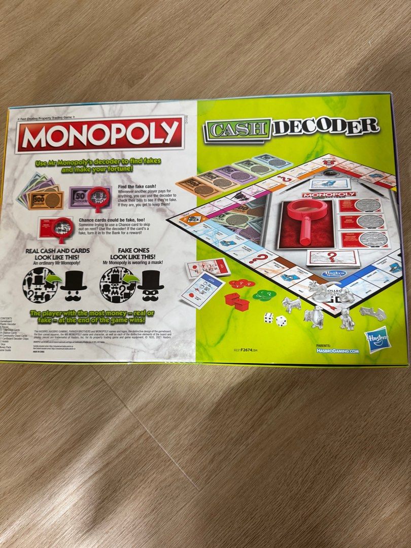 Monopoly Cash Decoder Board Game, Hobbies & Toys, Toys & Games on Carousell