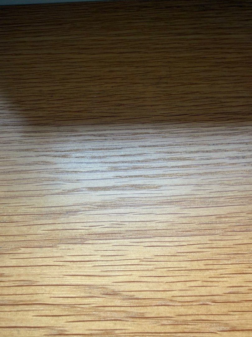 Muji study table / desk with magnet panel and IKEA work lamp, Furniture ...