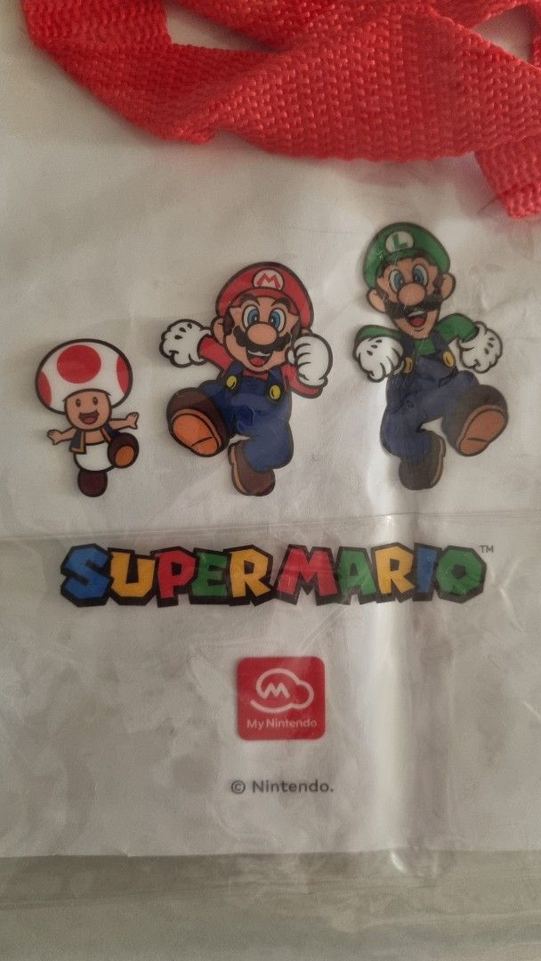 "My Nintendo" Super Mario Transparent Tote Bag, Hobbies & Toys ...