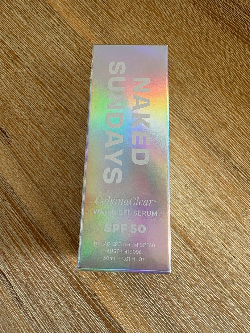 Naked Sundays CabanaClear Water Gel Serum SPF 50, Beauty & Personal ...