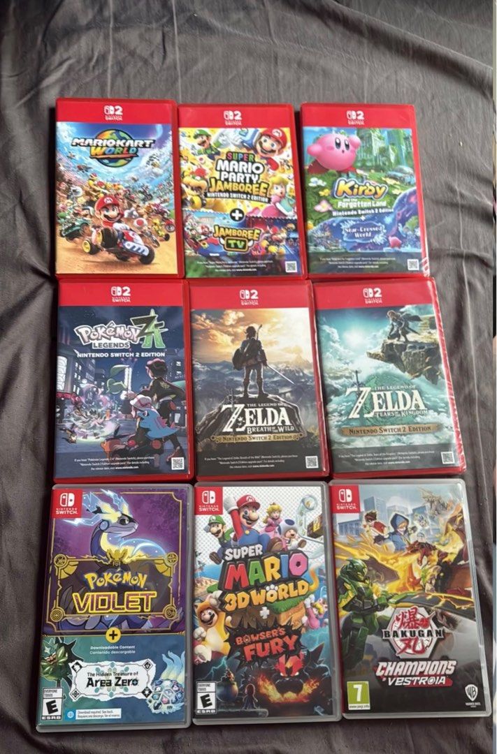 Nintendo Switch Games - Mario Kart, Zelda, Pokemon, etc., Video Gaming ...
