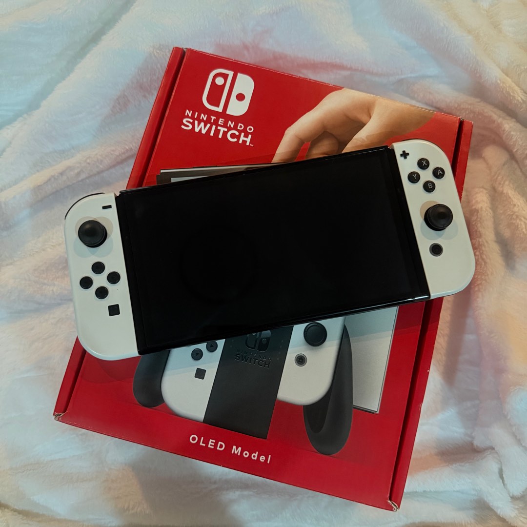Nintendo Switch OLED Model White - COMPLETE INCLUSIONS, Video Gaming ...