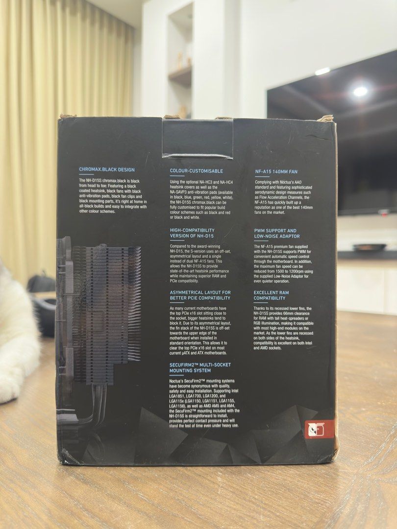 Noctua NH-D15S chromax.black CPU Cooler, Computers & Tech, Parts ...