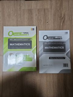 O Level A Math TYS 2015-2024 & think! A Math Textbook A (Express/G3 ...