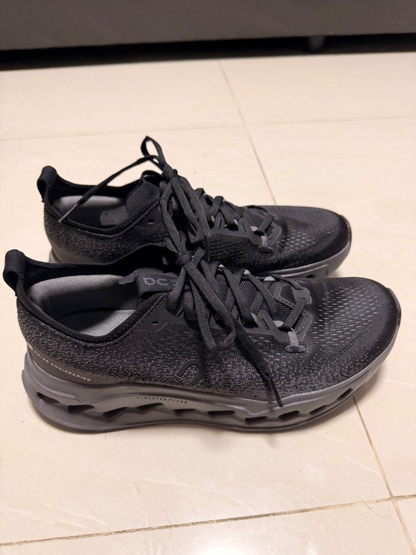 On Cloudsurfer Max Running Shoes - Black, Men's Fashion, Footwear ...