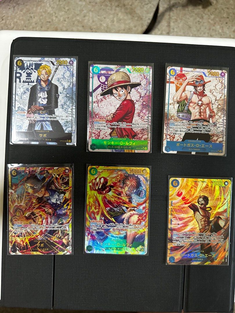 One Piece Card Game - 6 Cards, Hobbies & Toys, Toys & Games on Carousell