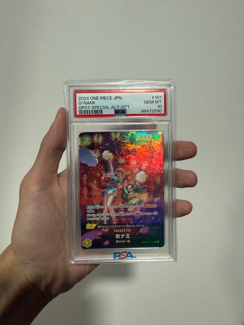 One Piece Card Game - Nami OP07 Special Alt Art PSA 10, Hobbies & Toys ...