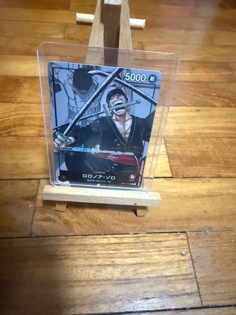One Piece Card Game - Roronoa Zoro Leader Card Anniversary binder ...