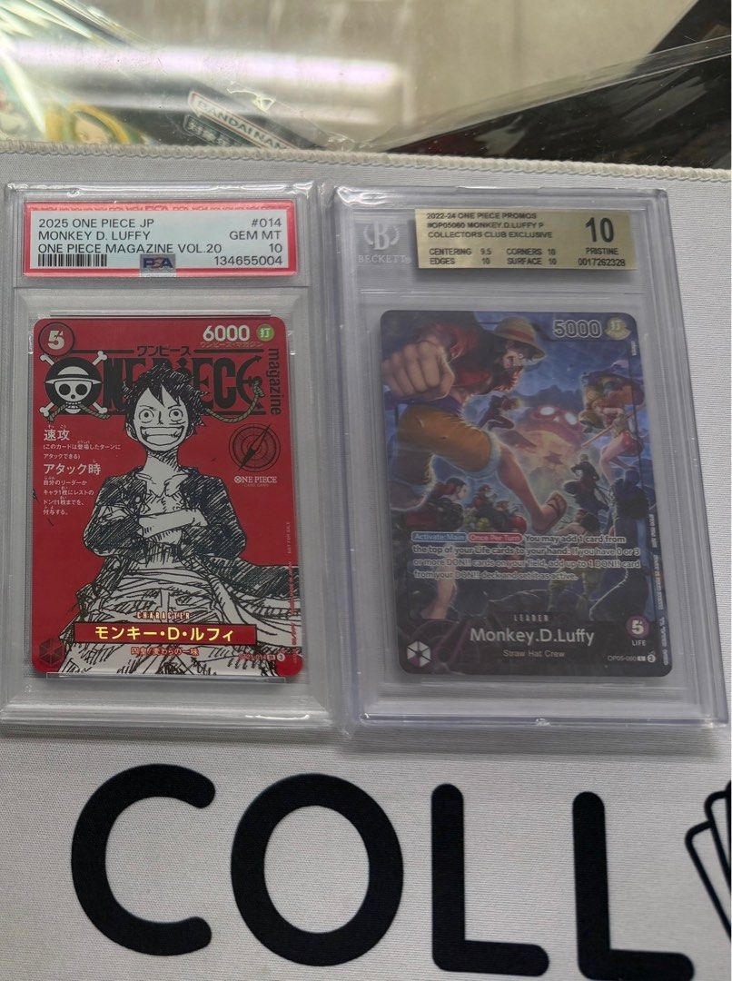 One Piece Monkey D. Luffy Trading Cards - Graded, Hobbies & Toys, Toys ...
