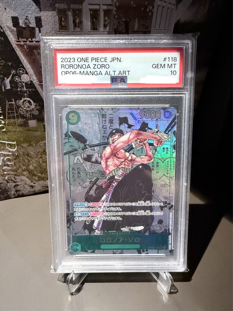 OP06-118 Roronoa Zoro Manga Alt Art #118 PSA 10, Hobbies & Toys, Toys ...