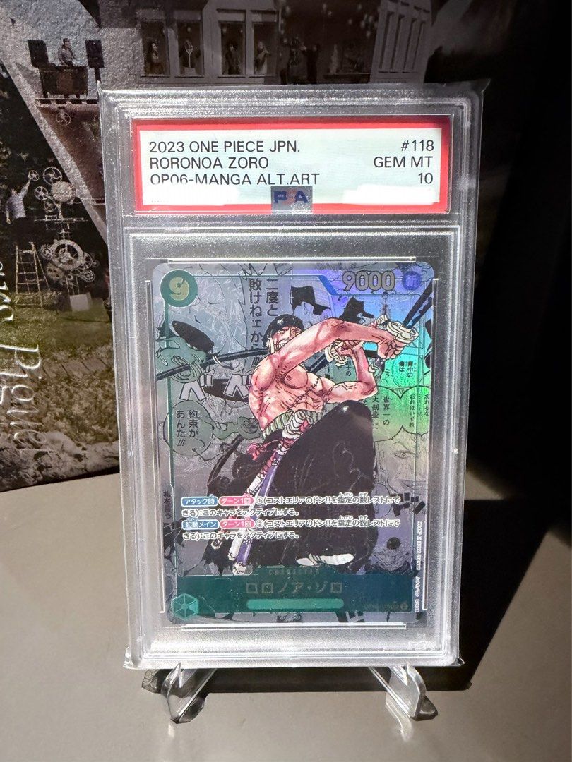 OP06-118 Roronoa Zoro Manga Alt Art #118 PSA 10, Hobbies & Toys, Toys ...