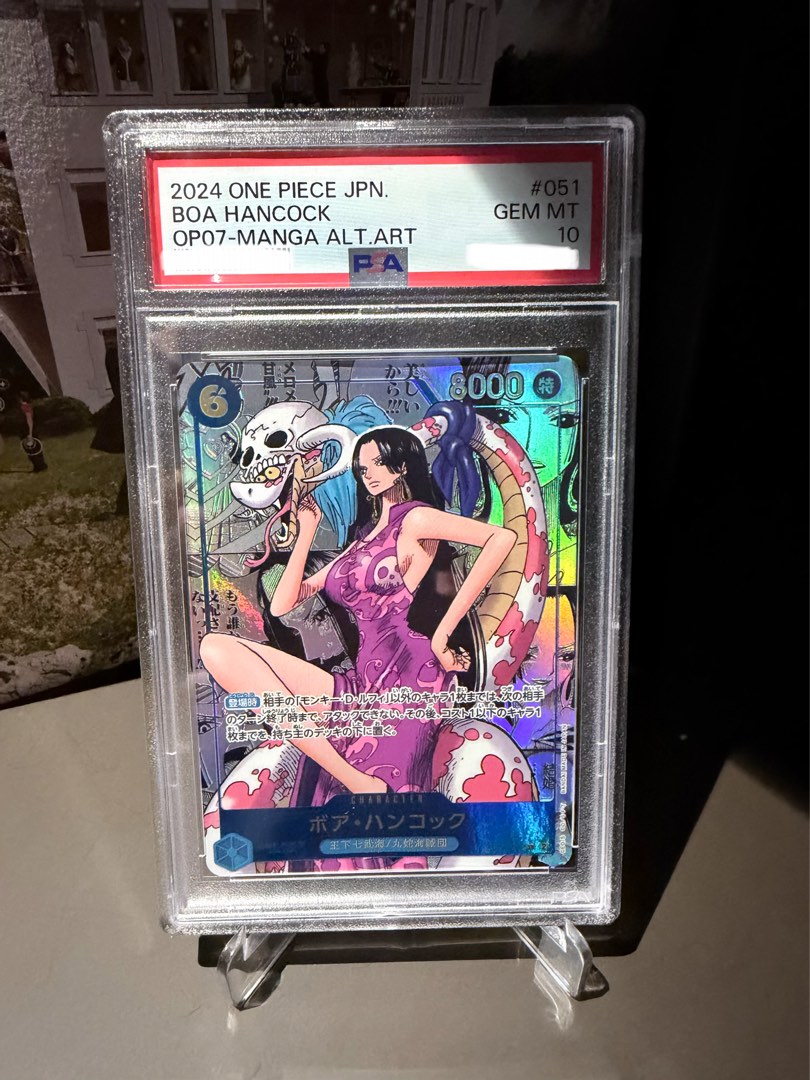Op07-051 Boa Hancock OP07 Manga Alt Art PSA 10, Hobbies & Toys, Toys ...