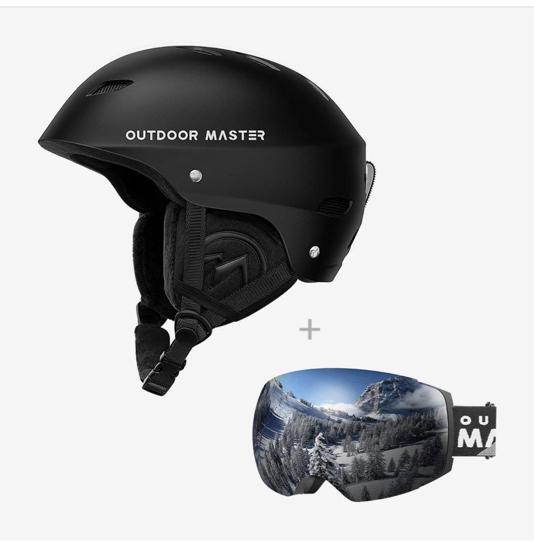 Outdoor Master Kelvin Helmet + Pro Goggle Bundle, Sports Equipment ...