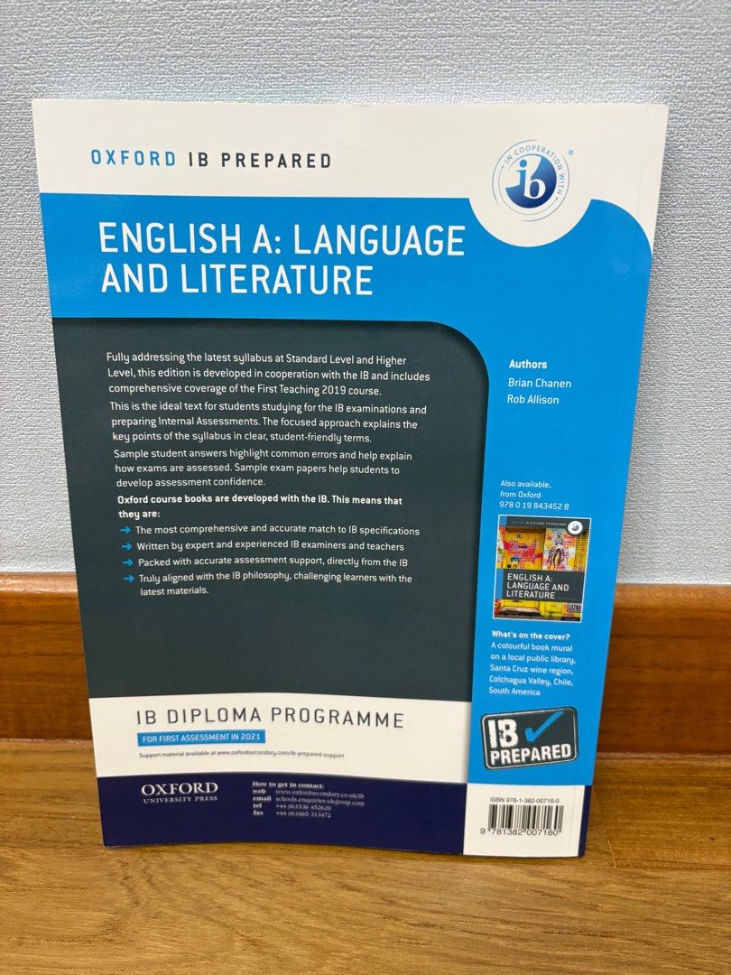 Oxford IB Prepared English A: Language and Literature, Hobbies & Toys ...