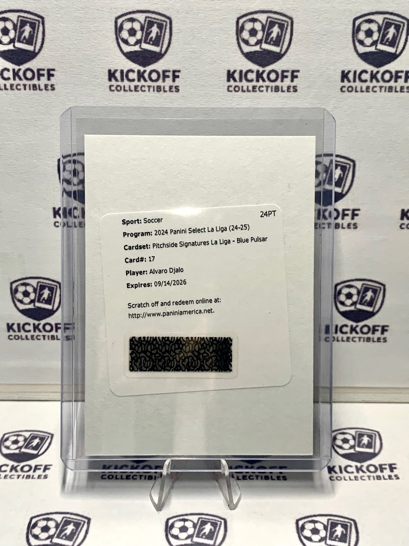 Panini Select Laliga 25/26 Alvaro Djalo Pitchside Signatures Blue ...