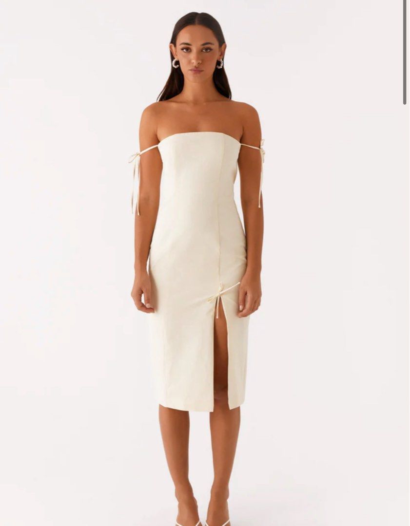 Peppermayo Exclusive - Limelight Midi Dress - Lemon Light Yellow ...