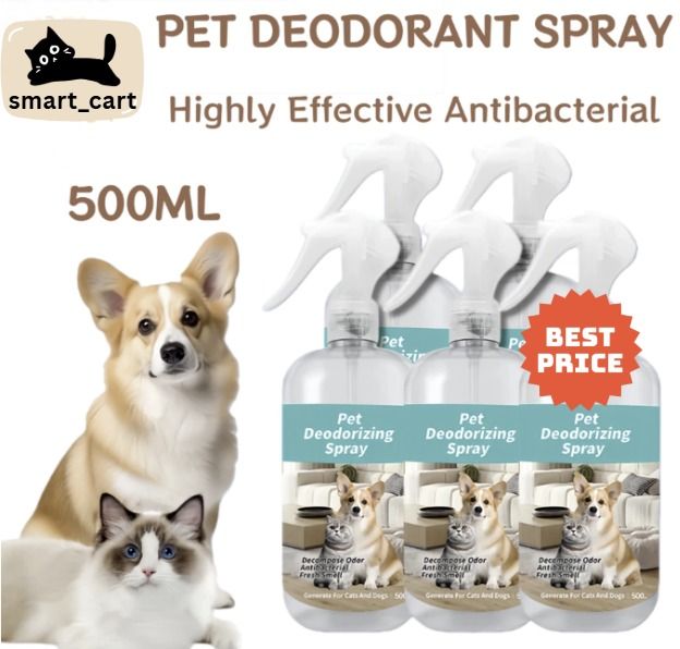 Pet Deodorant Spray | Indoor Antibacterial Cat /Dog Urine Spray | Cat ...