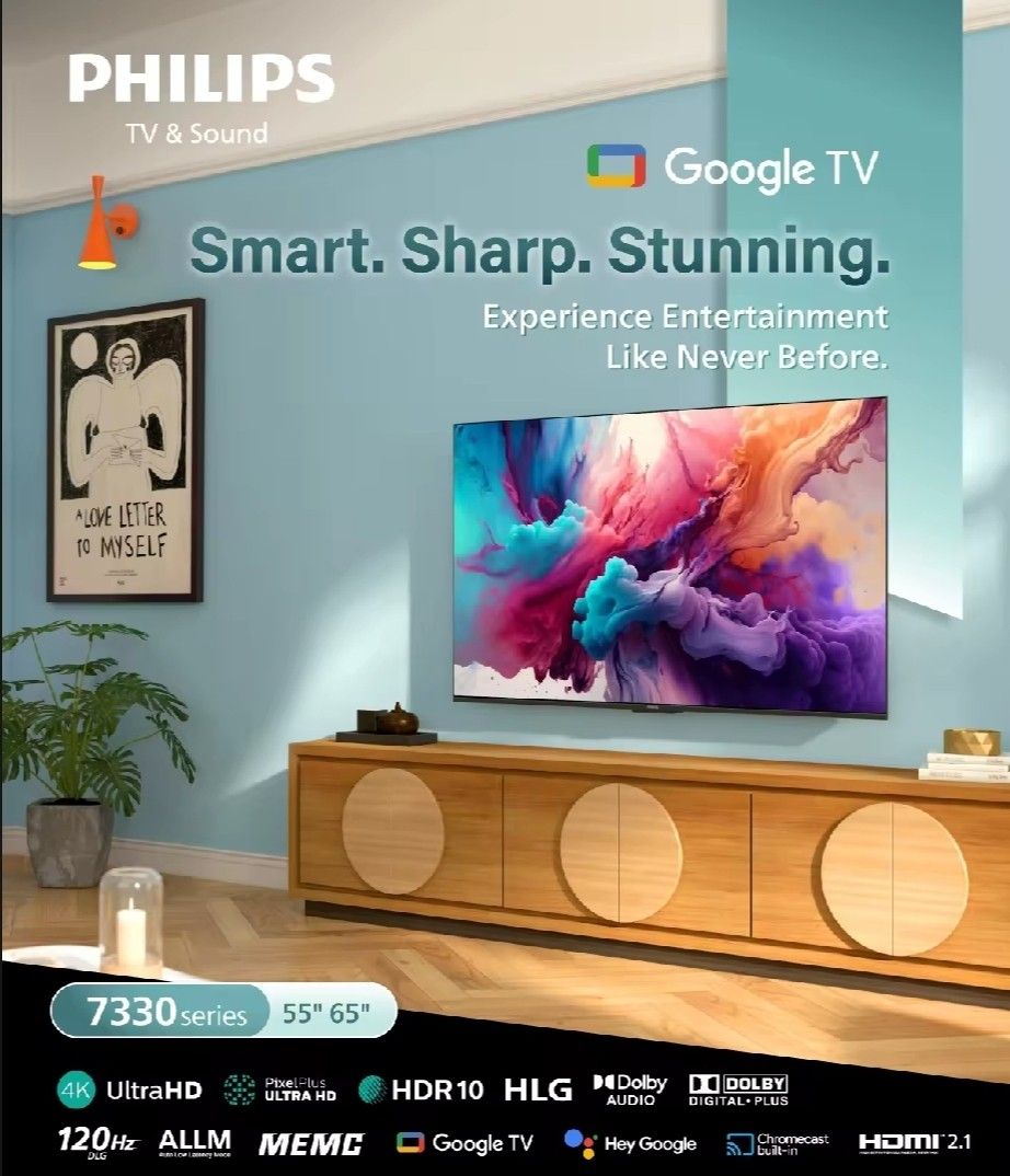 Philips 65inch 4k Ultra HD SmartTV, 7330 Series, Brand New seal, 3 ...