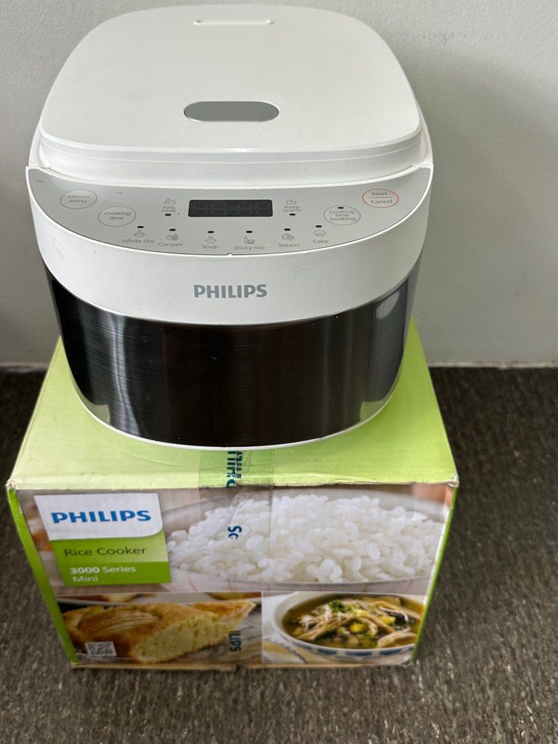 Philips Rice Cooker 3000 Series Mini, TV & Home Appliances, Kitchen ...