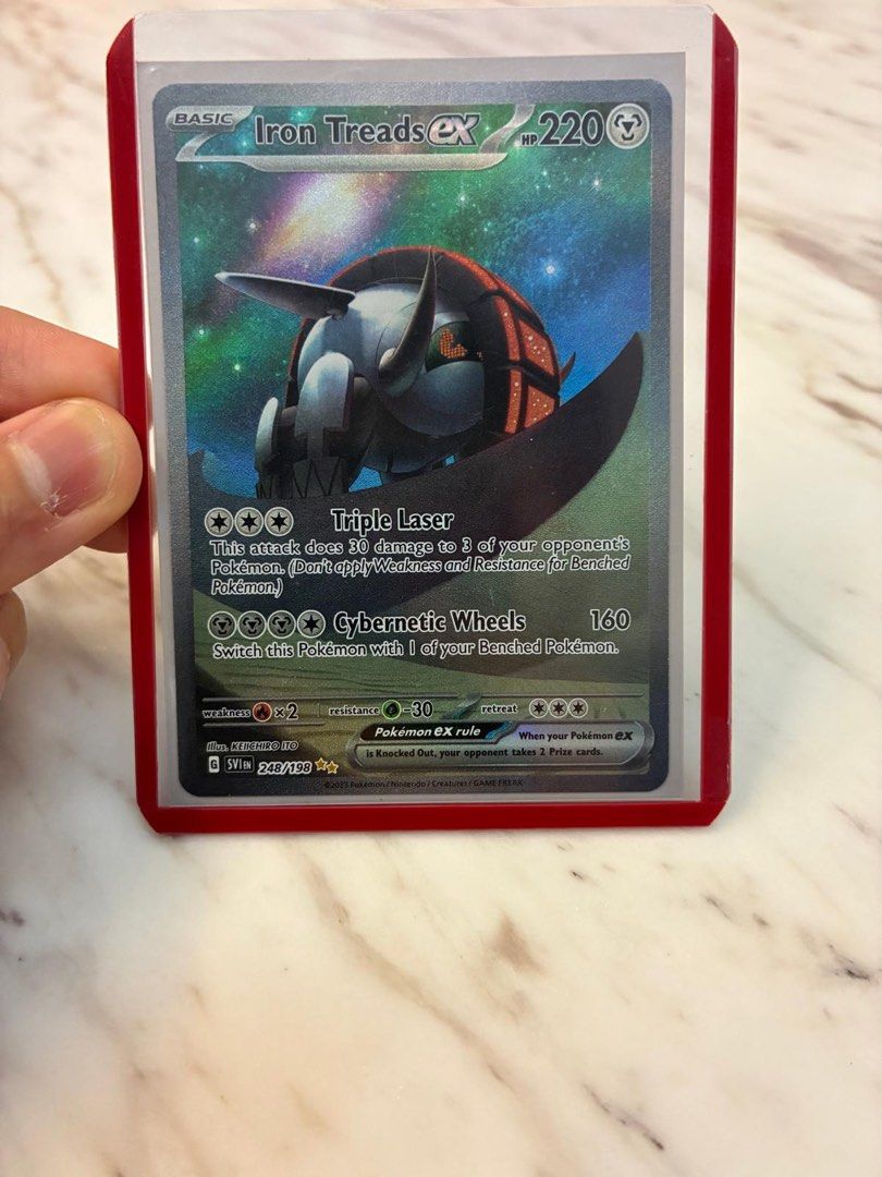 Pokemon card- iron treads pokemon scarlet and violet, Hobbies & Toys ...