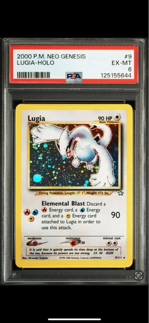 Pokemon cards - Lugia Neo Genesis 9/111, Hobbies & Toys, Toys & Games ...