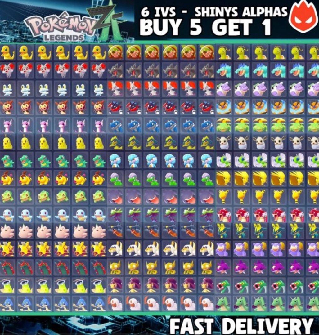 Pokemon LegendsZA - 6 IVs, Shinies, Alpha Pokemon, Video Gaming, Gaming ...