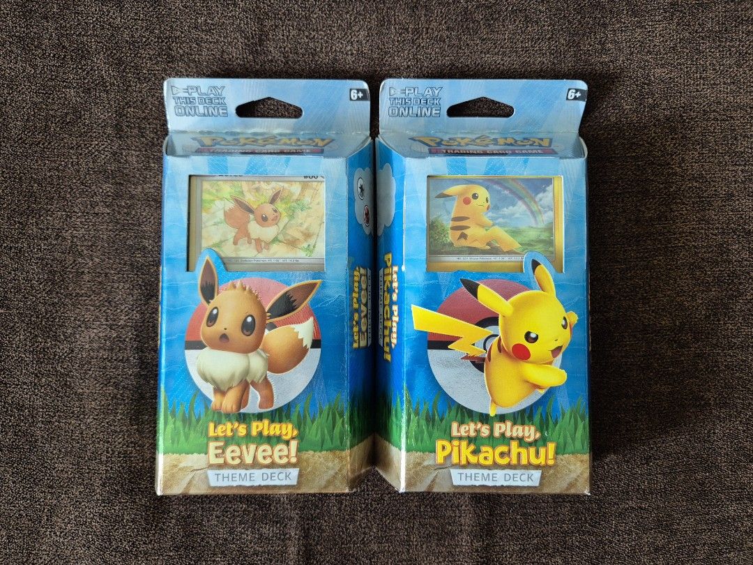 Pokemon TCG Let's Play Theme Deck - Eevee & Pikachu, Hobbies & Toys ...