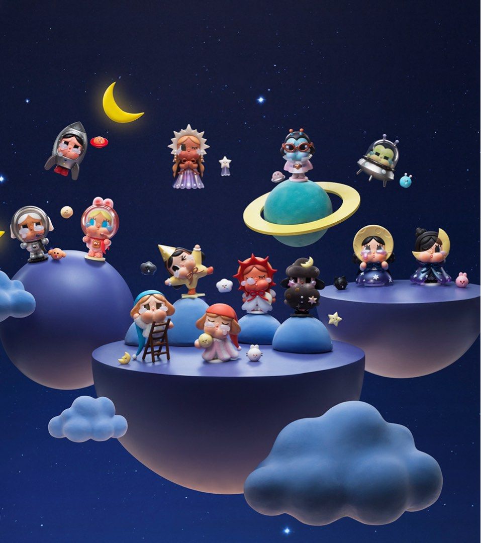 Pop Mart Crybaby Crying to the Moon Series Figure and Crying to the ...