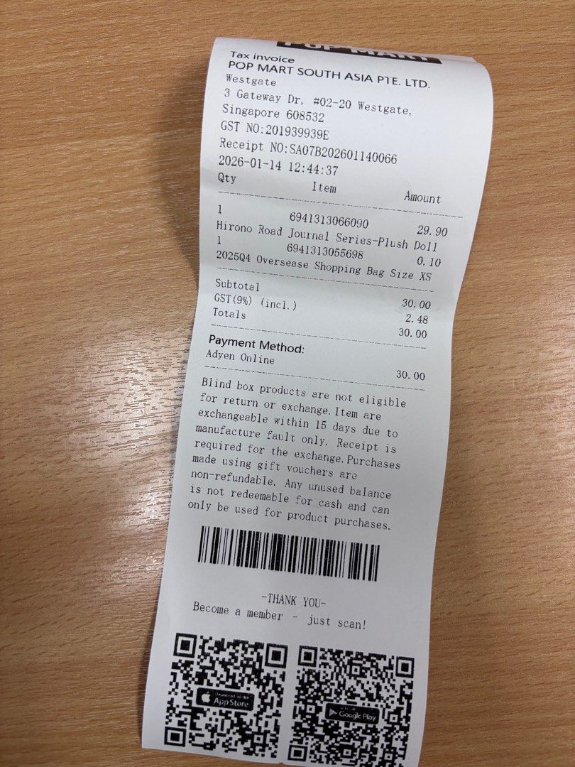 Pop Mart Hirono Road Journal Series Plush Doll, Hobbies & Toys, Toys ...