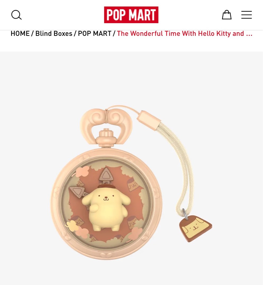 POP MART The Wonderful Time With Hello Kitty Pompompurin Keychain ...