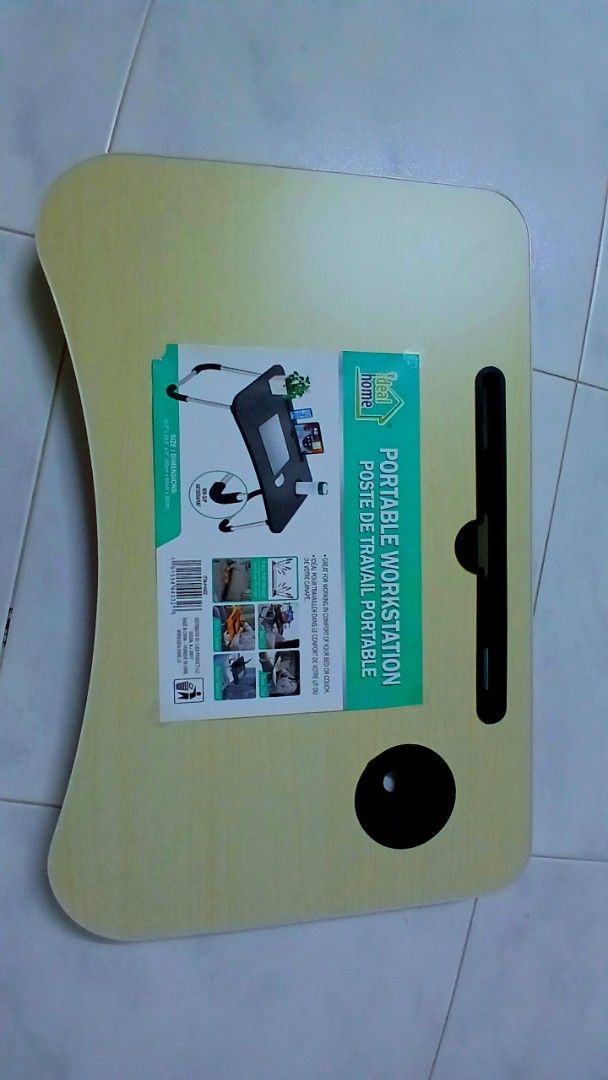 Portable Laptop Workstation Table, Furniture & Home Living, Furniture ...