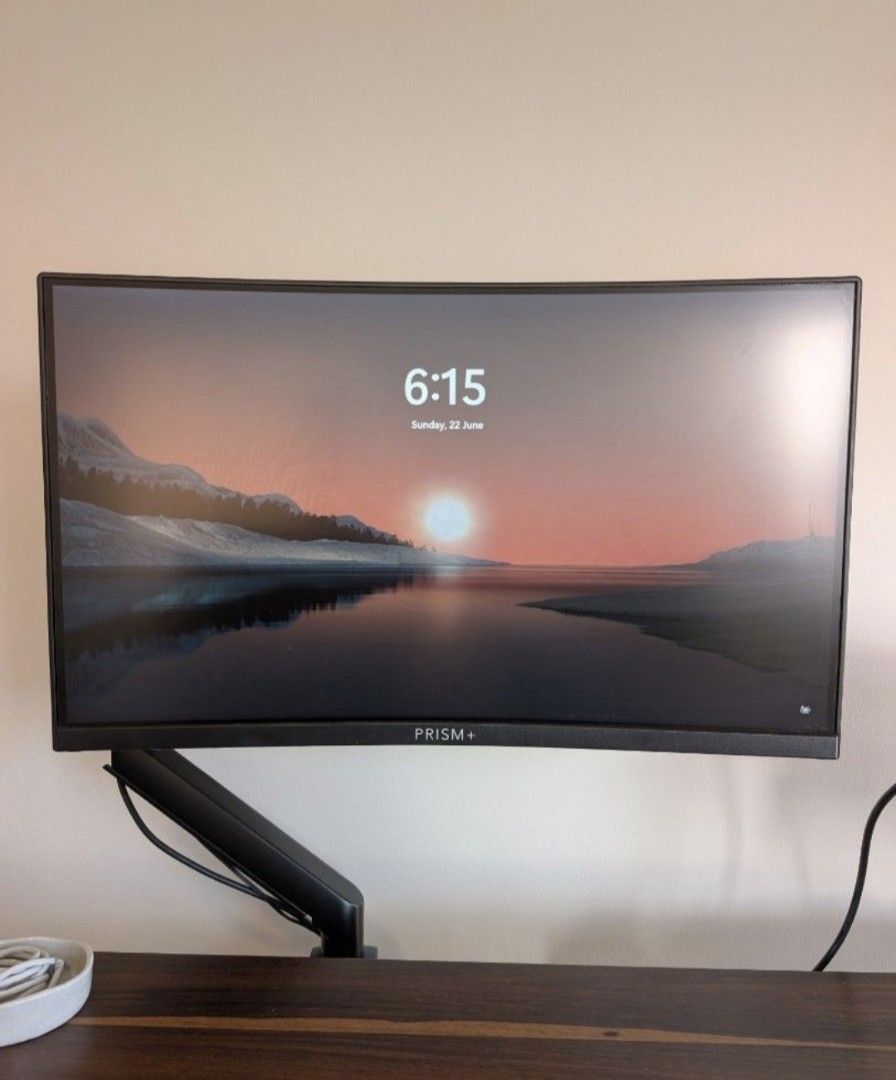 PRISM+ C240 Curved Gaming Monitor & Monitor Arm, Computers & Tech ...