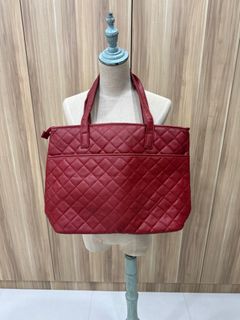 NARAYA Quilted Tote Bag with Bow, Women's Fashion, Bags & Wallets, Tote ...