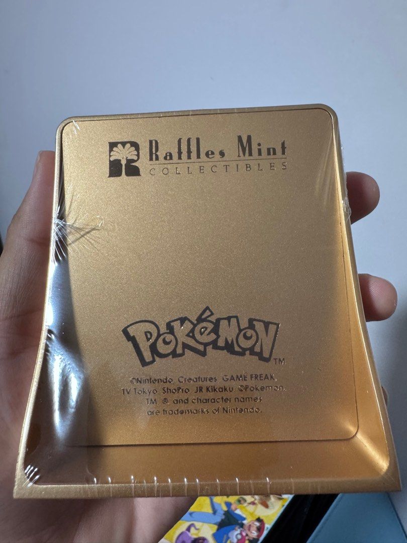 Raffles Mint Pokemon Pikachu Lunar New Year 24K gold foil in frame ...