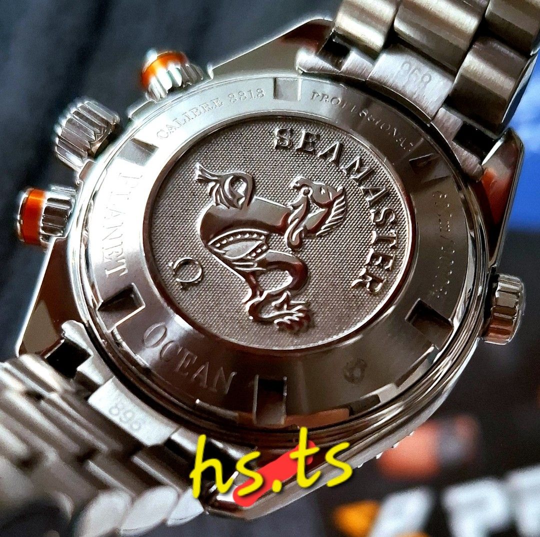 🔥RARE!🔥 38.5mm Omega Planet Ocean Seamaster 🟠⚫️ Orange Automatic Divers ...