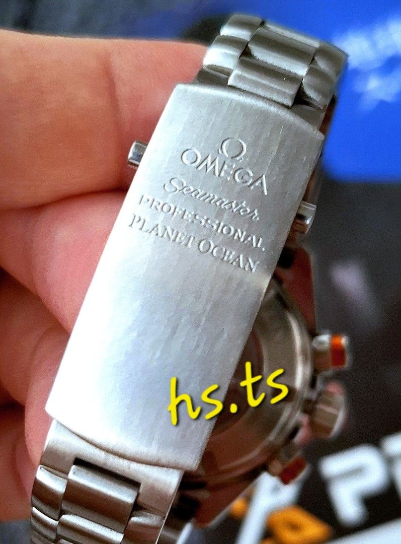 🔥RARE!🔥 38.5mm Omega Planet Ocean Seamaster 🟠⚫️ Orange Automatic Divers ...