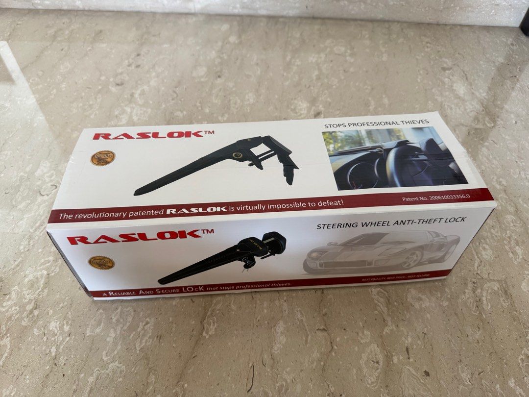 Raslok Steering Wheel Anti-Theft Lock, Car Accessories, Accessories on ...