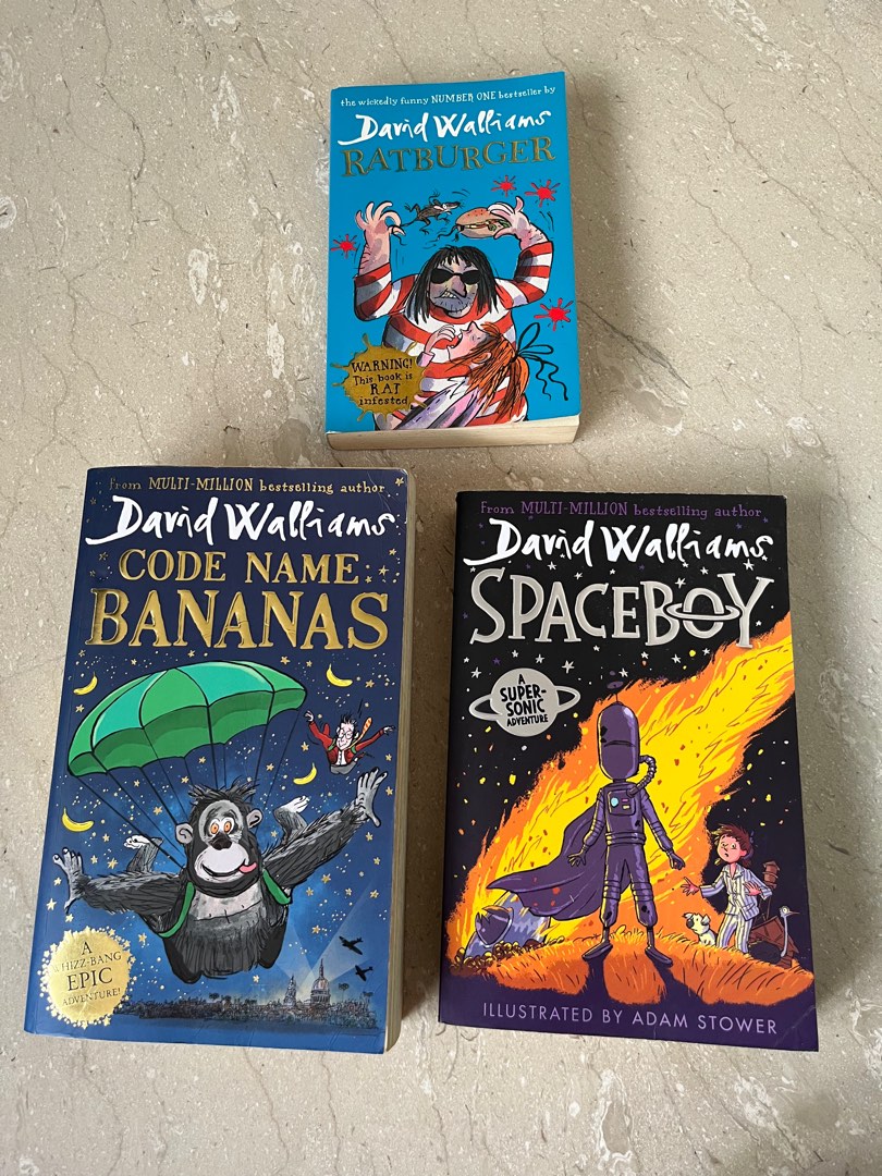 Ratburger, Code Name Bananas, Spaceboy - David Walliams, Hobbies & Toys ...