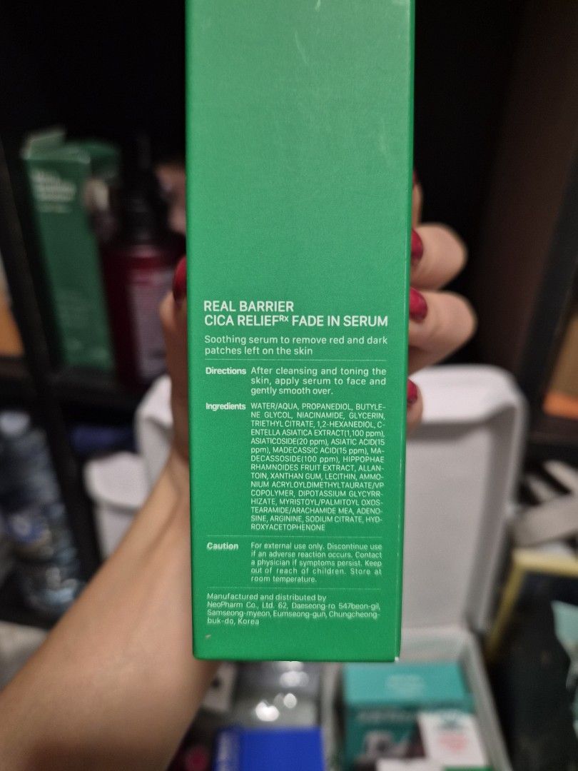 Real Barrier Cica Relief Fade In Serum, Beauty & Personal Care, Face ...