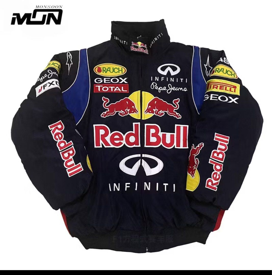 Red Bull Racing Bomber Jacket, Men's Fashion, Coats, Jackets and ...