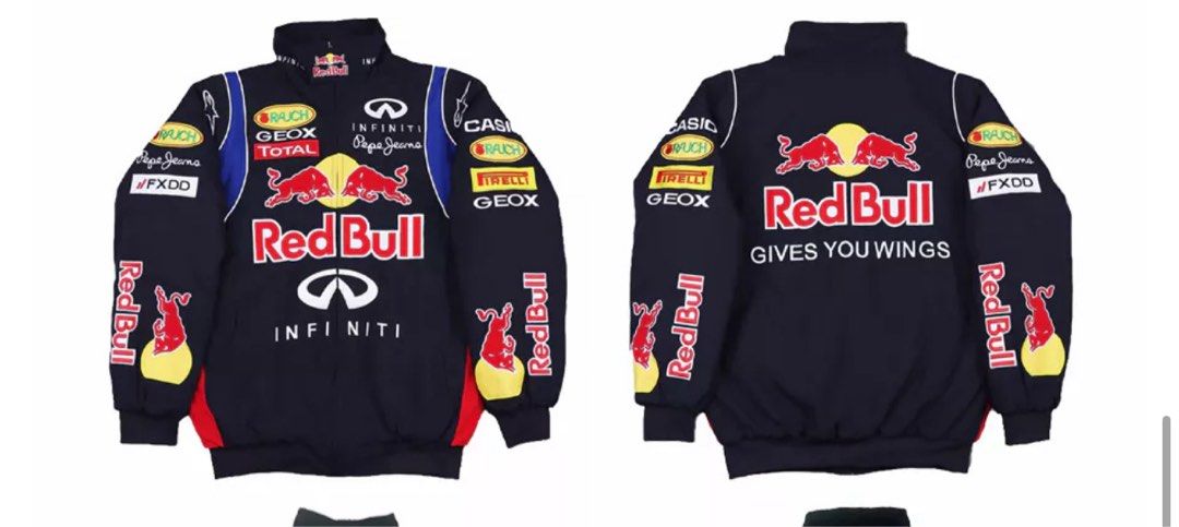 Red Bull Racing Bomber Jacket, Men's Fashion, Coats, Jackets and ...