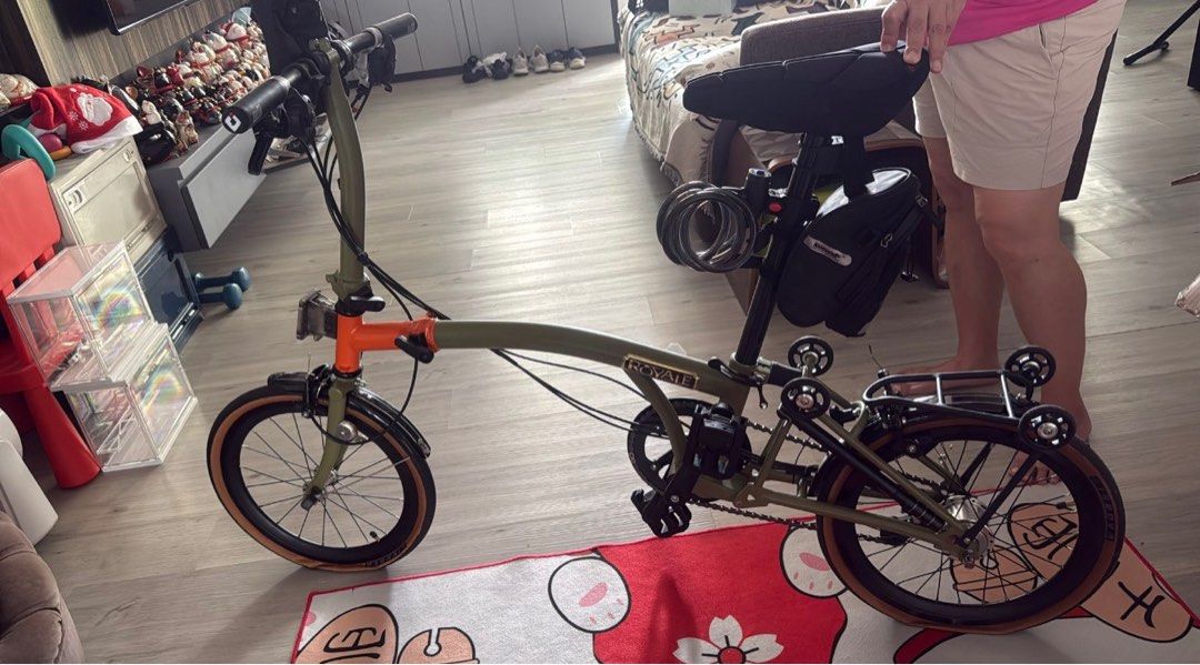 Royale Folding Bike - Olive Green, Sports Equipment, Bicycles & Parts ...