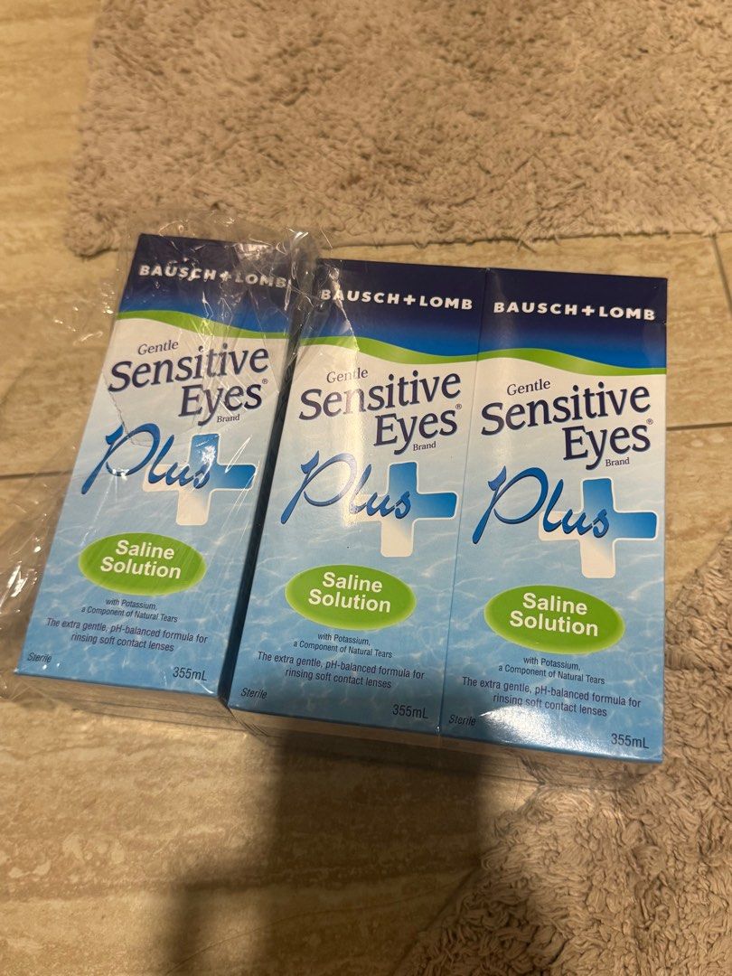 saline solution sensitive eyes bausch + lomb, Beauty & Personal Care ...