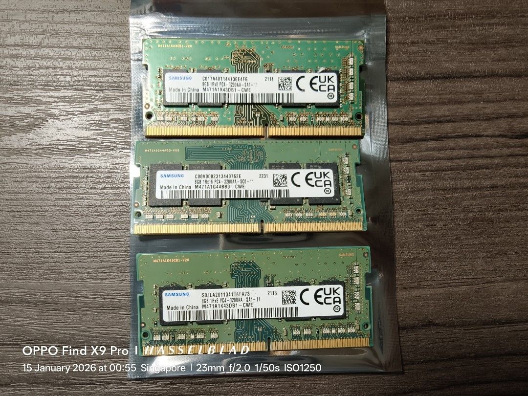 Samsung 8GB DDR4 3200 RAM Modules, Computers & Tech, Parts ...