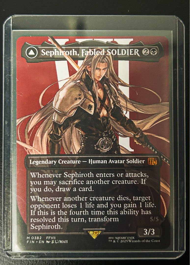 Sephiroth, Fabled Soldier Borderless - MTG Final Fantasy, Hobbies ...