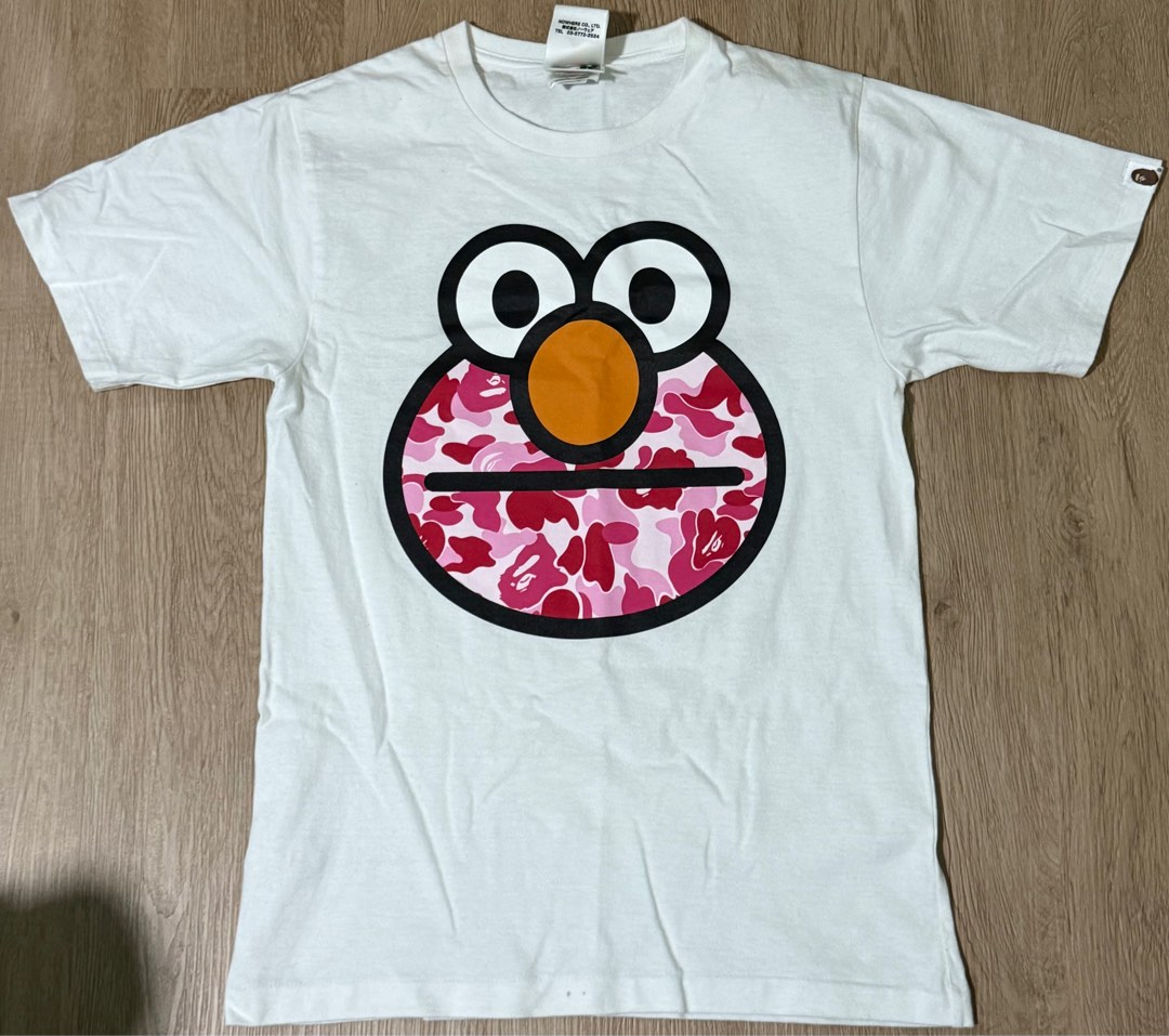 Sesame Street Bape, Women's Fashion, Tops, Shirts on Carousell