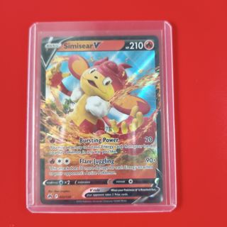Simisear V Pokemon Card, Hobbies & Toys, Toys & Games on Carousell