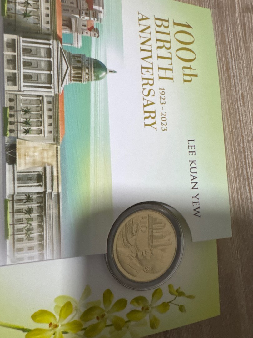 Singapore $10 Coin - Lee Kuan Yew 100th Birth Anniversary, Hobbies ...