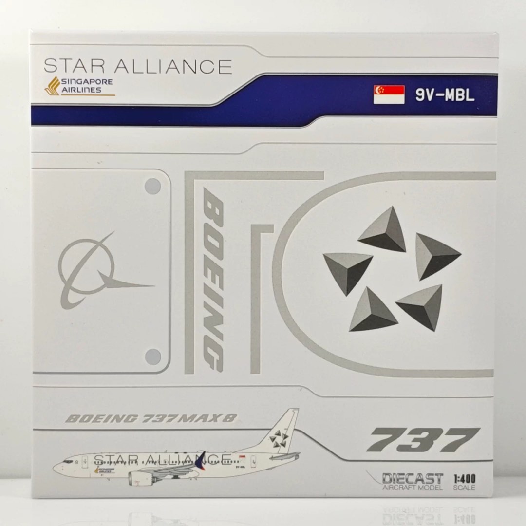 Singapore Airlines Star Alliance Livery | B737-8 | 9V-MBL | 1:200 Scale ...